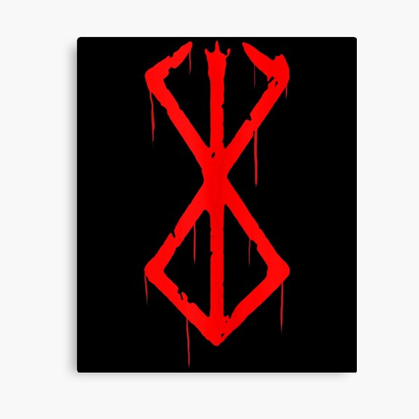 "Berserker Rune Norse Viking Warrior Bloody Symbol" Canvas Print for ...