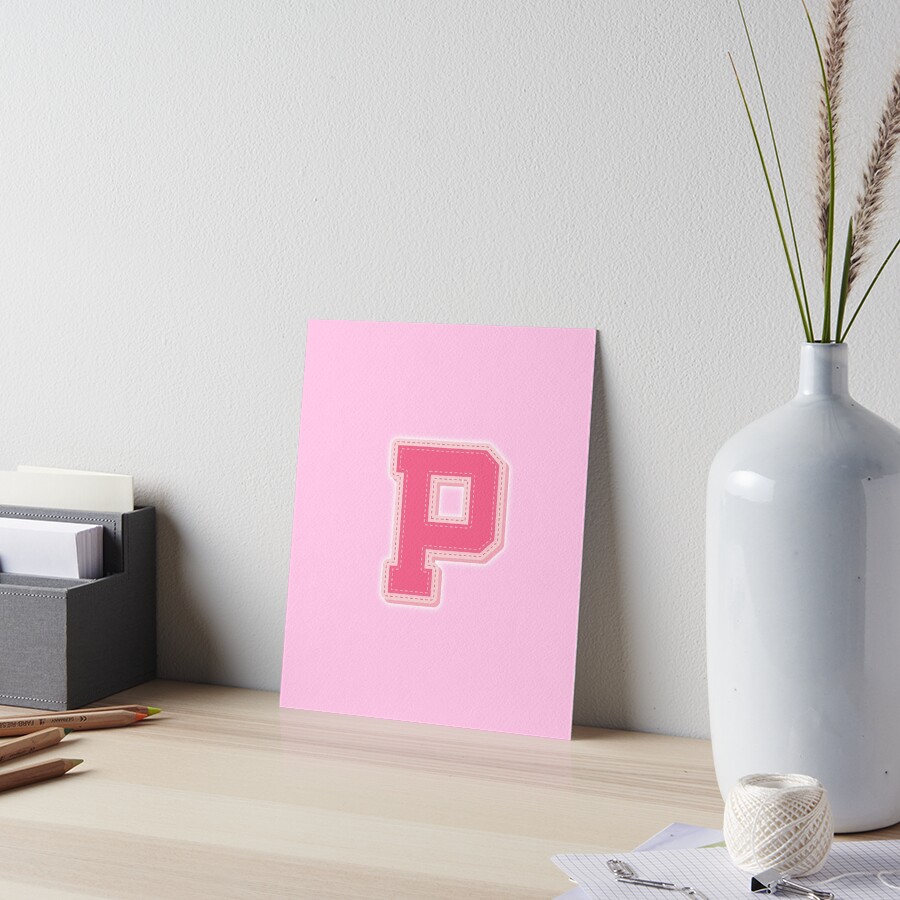 "Preppy, Aesthetic, Preppy Pink, Monogram" Art Board Print for Sale by ...