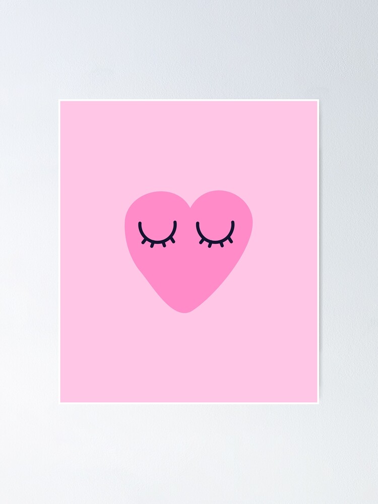 "Preppy, Pink, Aesthetic, Heart" Poster for Sale by 1StickerShop ...
