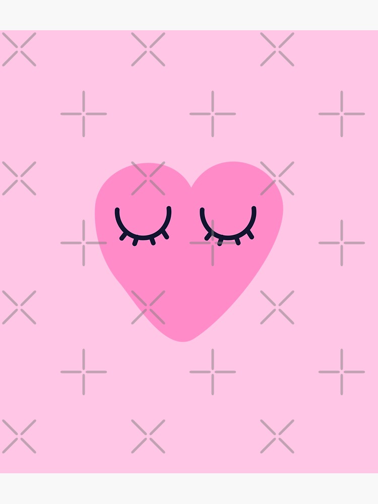 "Preppy, Pink, Aesthetic, Heart" Sticker for Sale by 1StickerShop ...
