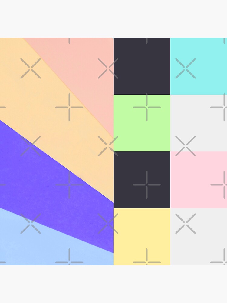 "Boho Chic Aesthetic Color Block Geometric | Black White Pastel Pink ...