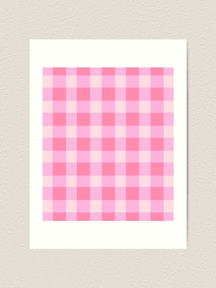 "Preppy, Pink, Aesthetic, Gingham, Preppy Aesthetic" Art Print for Sale ...