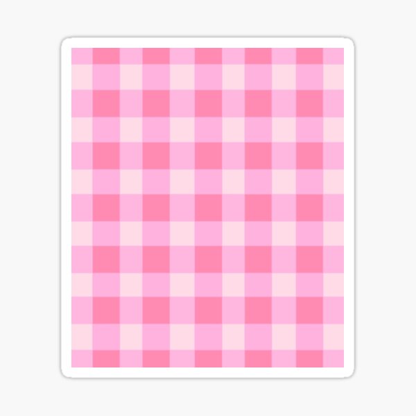 "Preppy, Pink, Aesthetic, Gingham, Preppy Aesthetic" Sticker for Sale ...