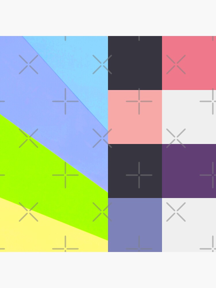 "Boho Chic Aesthetic Color Block Geometric | Black White Pastel Pink ...