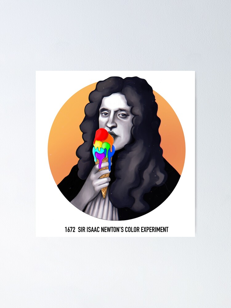 "Isaac Newton color experiment " Poster for Sale by Meakm-art | Redbubble
