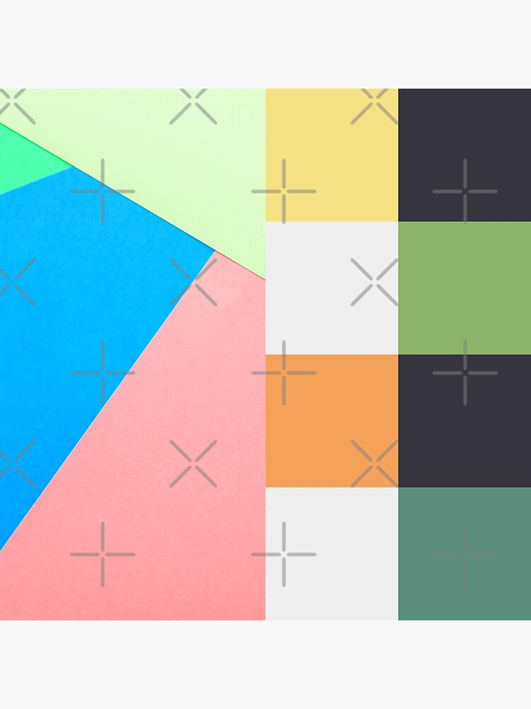 "Boho Chic Aesthetic Color Block Geometric | Black White Pastel Peach ...