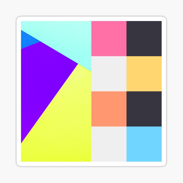 "Boho Chic Aesthetic Color Block Geometric | Black White Vintage Pink ...