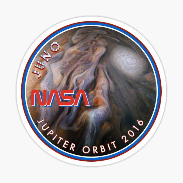 "NASA Photography Juno Satellite Jupiter's storms" Sticker for Sale by ...