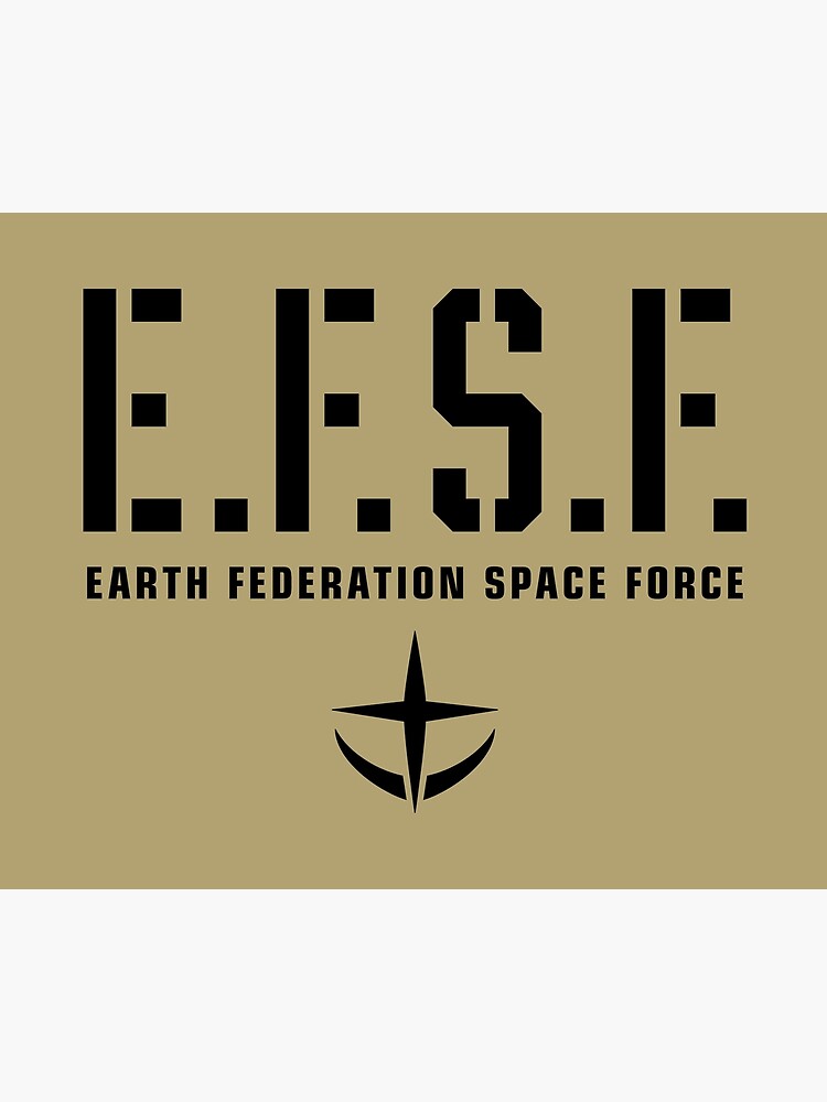 "EFSF - Earth Federation Space Force (Mobile Suit Gundam)" Art Print ...