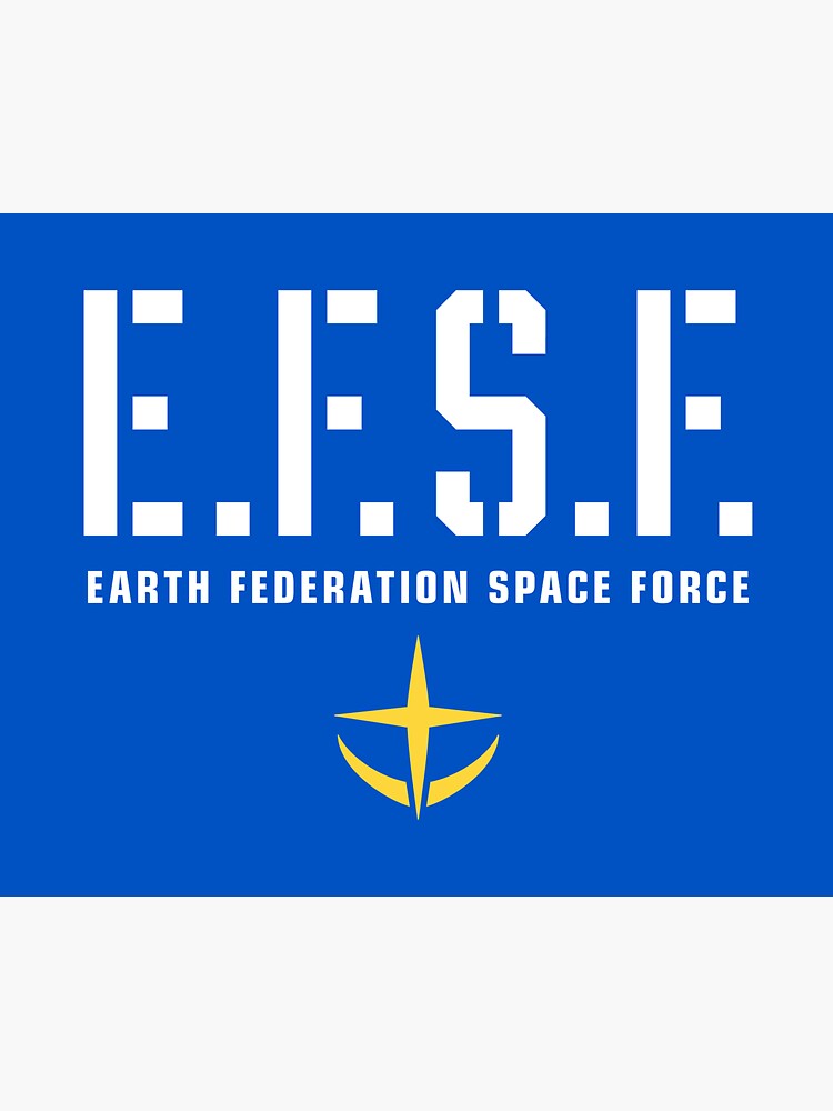 Pegatina «EFSF - Fuerza Espacial de la Federación Terrestre (Mobile Suit Gundam)» de 4DaMoolah ...