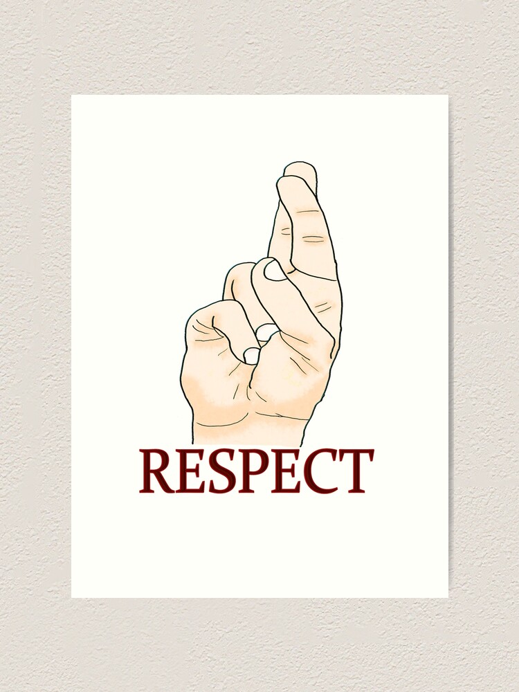 "Respect - In Sign Language" Art Print for Sale by NicoleK-design ...