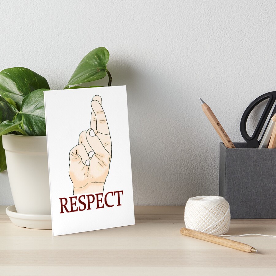 "Respect - In Sign Language" Art Board Print for Sale by NicoleK-design ...