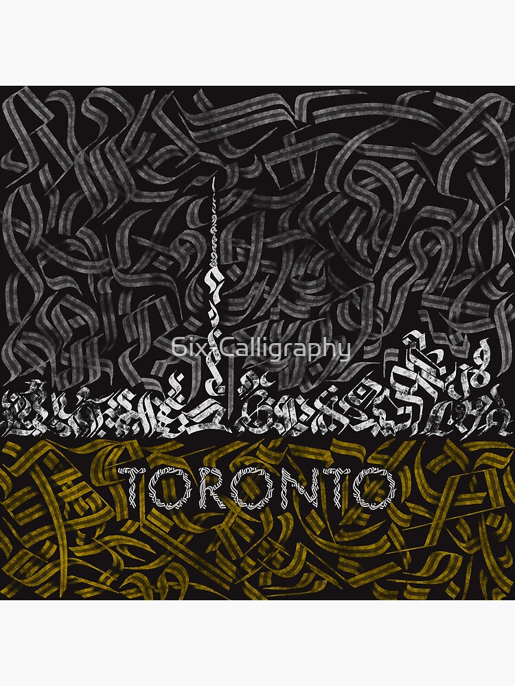 "Toronto skyline calligraphy graffiti " Art Print for Sale by 6ix ...
