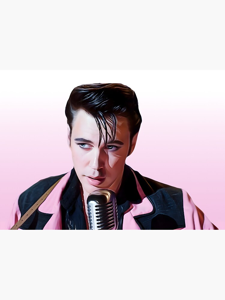 "Austin Butler Elvis Pink Movie Sticker" Sticker for Sale by BEAUHOUS ...