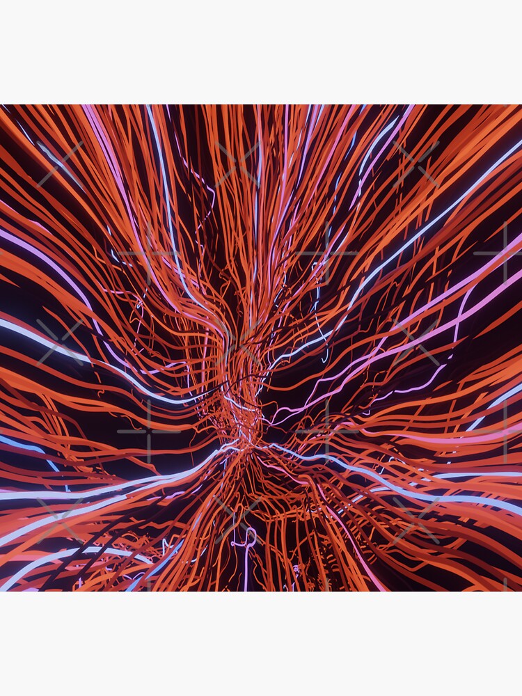 "Creative 3rd art work of hair " Sticker for Sale by UORkoila | Redbubble