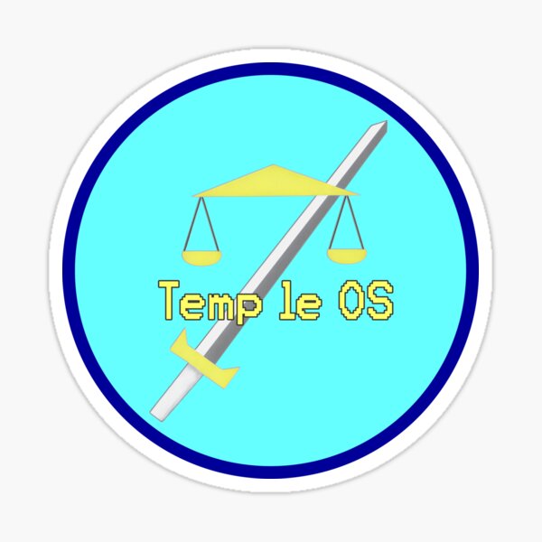 "TempleOS - Terry A. Davis - Computer" Sticker for Sale by ...