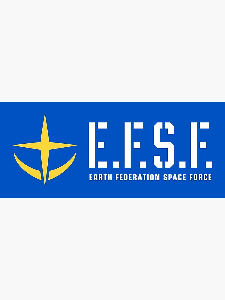 "EFSF - Earth Federation Space Force (Mobile Suit Gundam)" Poster for ...