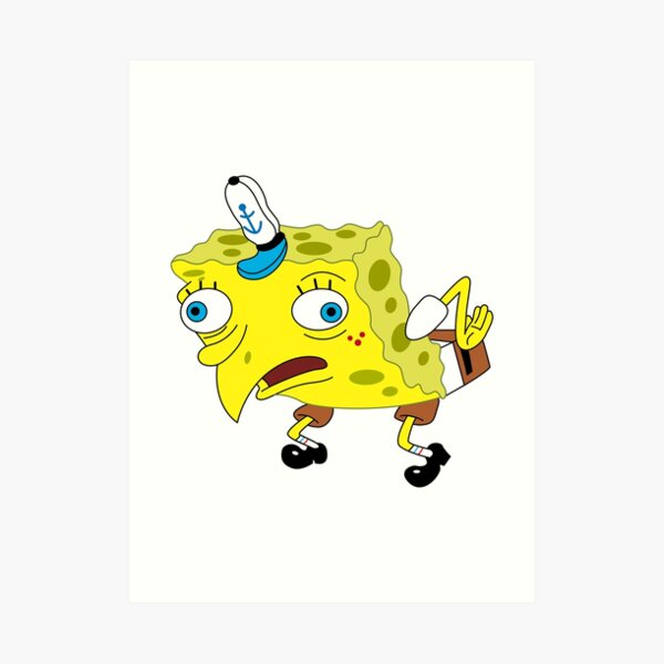 "Spongemock" Art Print for Sale by Degausser | Redbubble