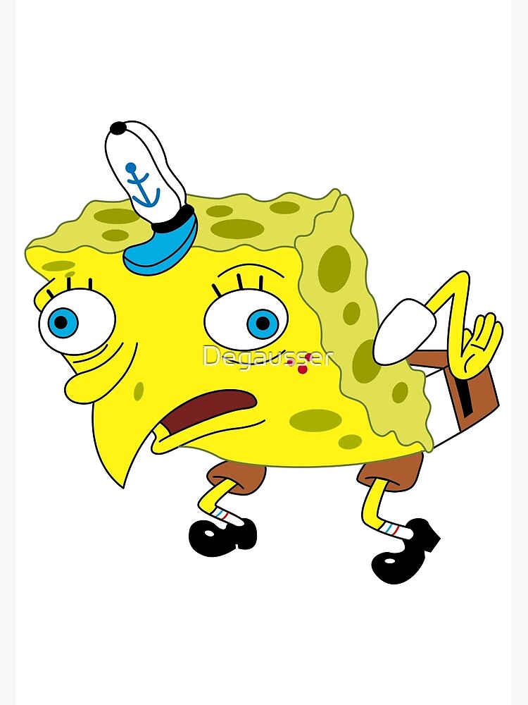 "Spongemock" Art Print for Sale by Degausser | Redbubble