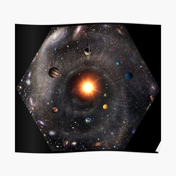 Póster «Hexagonal View of the Universe (original colors)» de ...