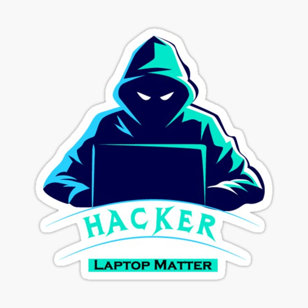 "Hacker Laptop Matter" Sticker for Sale by Color-Lab | Redbubble