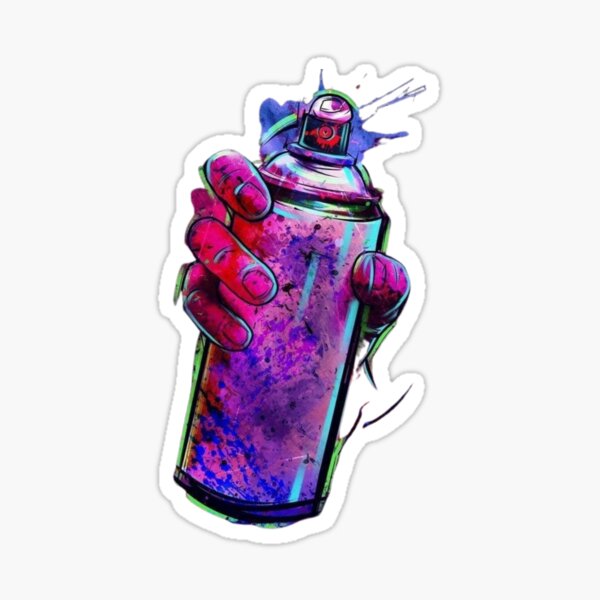 "Spray art" Sticker for Sale by Stelyn | Redbubble