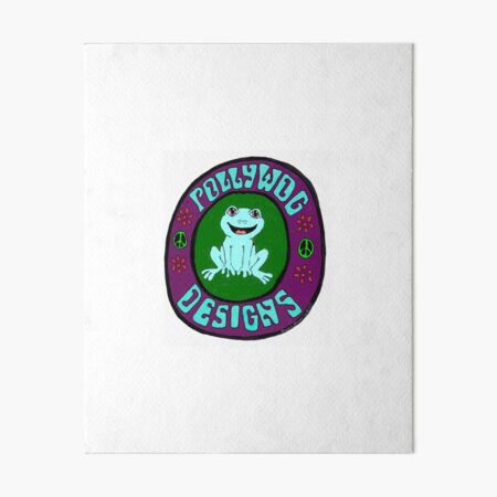 "Pollywog Designs logo by Paula C. Jensen, 2022." Art Board Print for ...