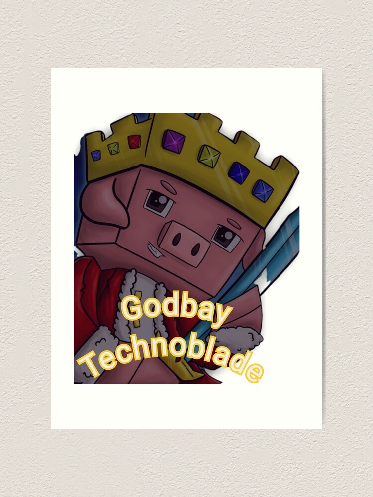 "Godbay Technoblade" Art Print for Sale by Abdelouahadshop | Redbubble
