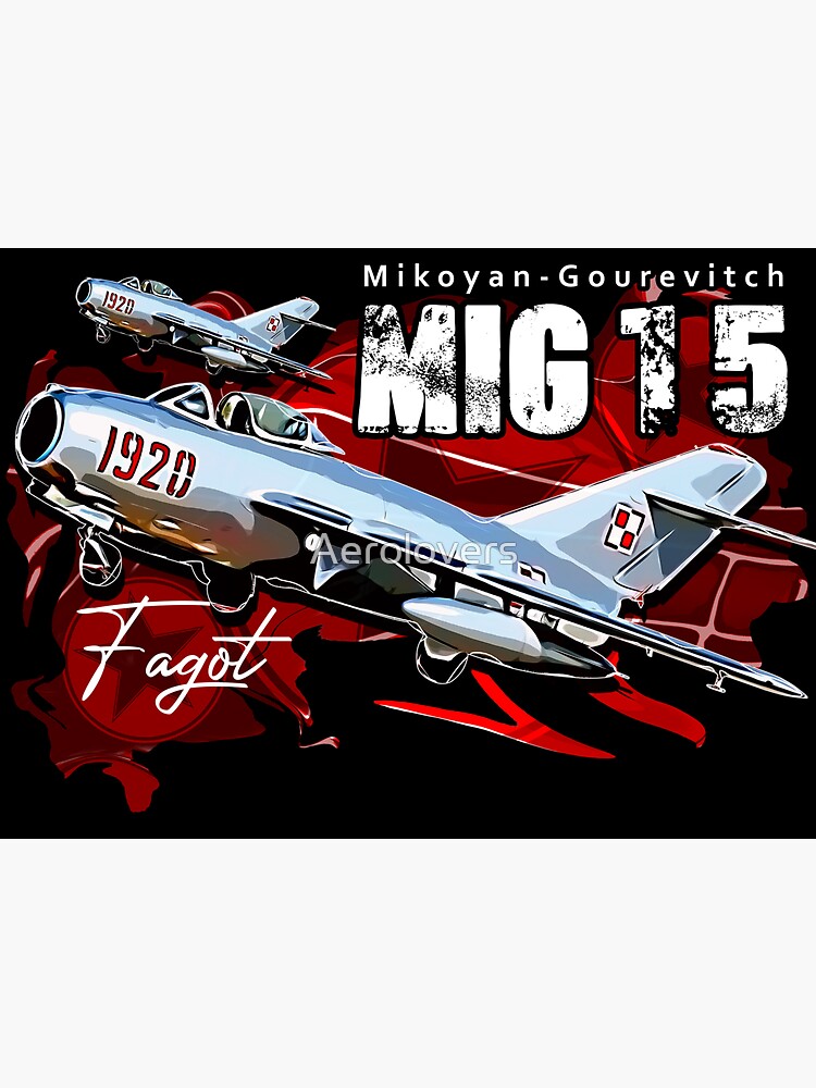 "Mikoyan-Gurevich MiG-15 Soviet Union Vintage Fighterjet Aircraft ...