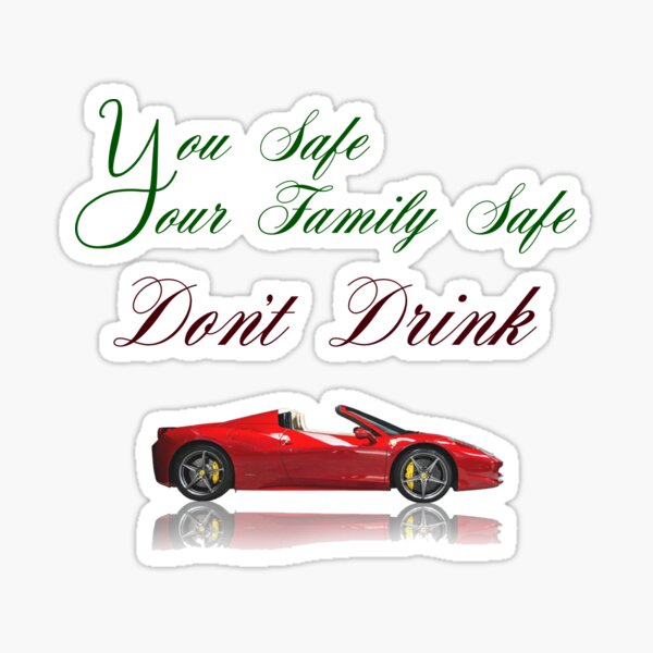 "Safe, Life , Drive" Sticker for Sale by MSSK1 | Redbubble
