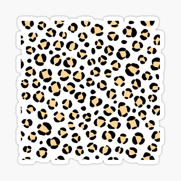 "Leopard print" Sticker for Sale by Cmarchibald | Redbubble