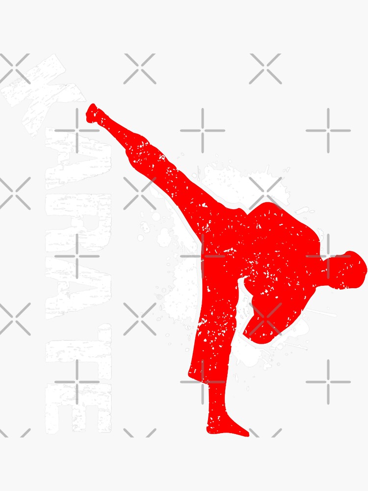 "Karate Usa Flag Karate Martial Arts Karate American" Sticker for Sale ...