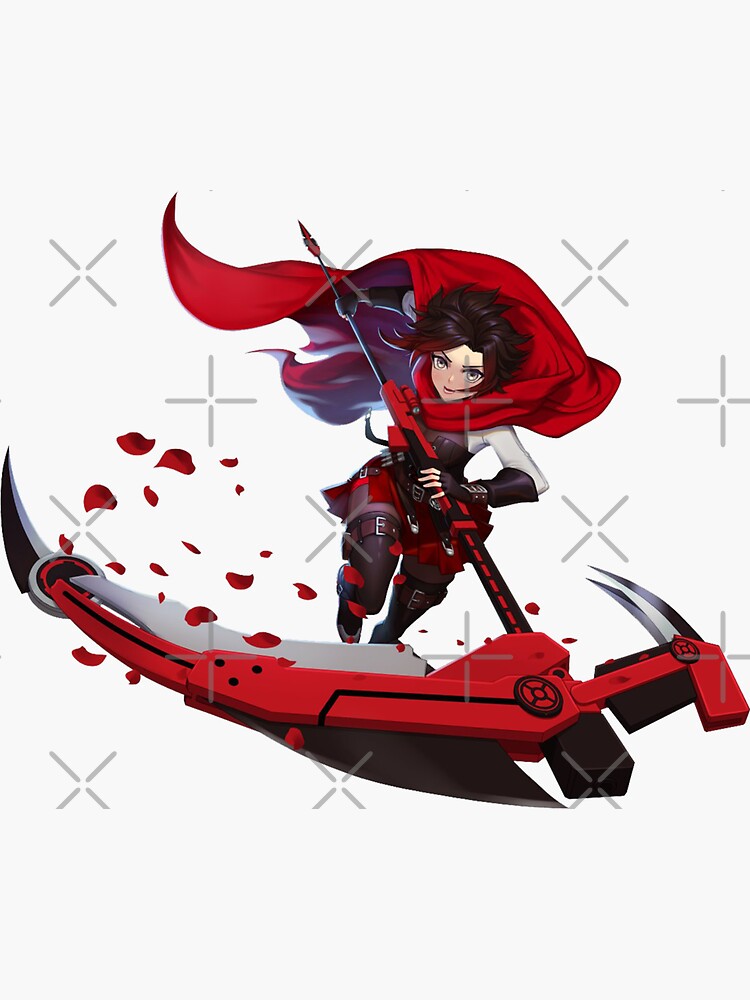 "Rwby ruby rose" Sticker for Sale by DemoralizeAnime | Redbubble