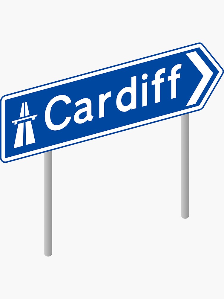 "Cardiff" Sticker for Sale by WordsMaps | Redbubble