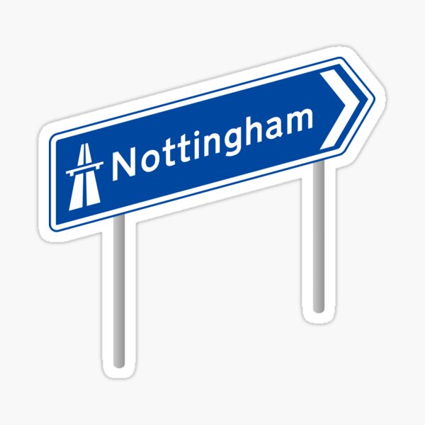 "Nottingham" Sticker for Sale by WordsMaps | Redbubble