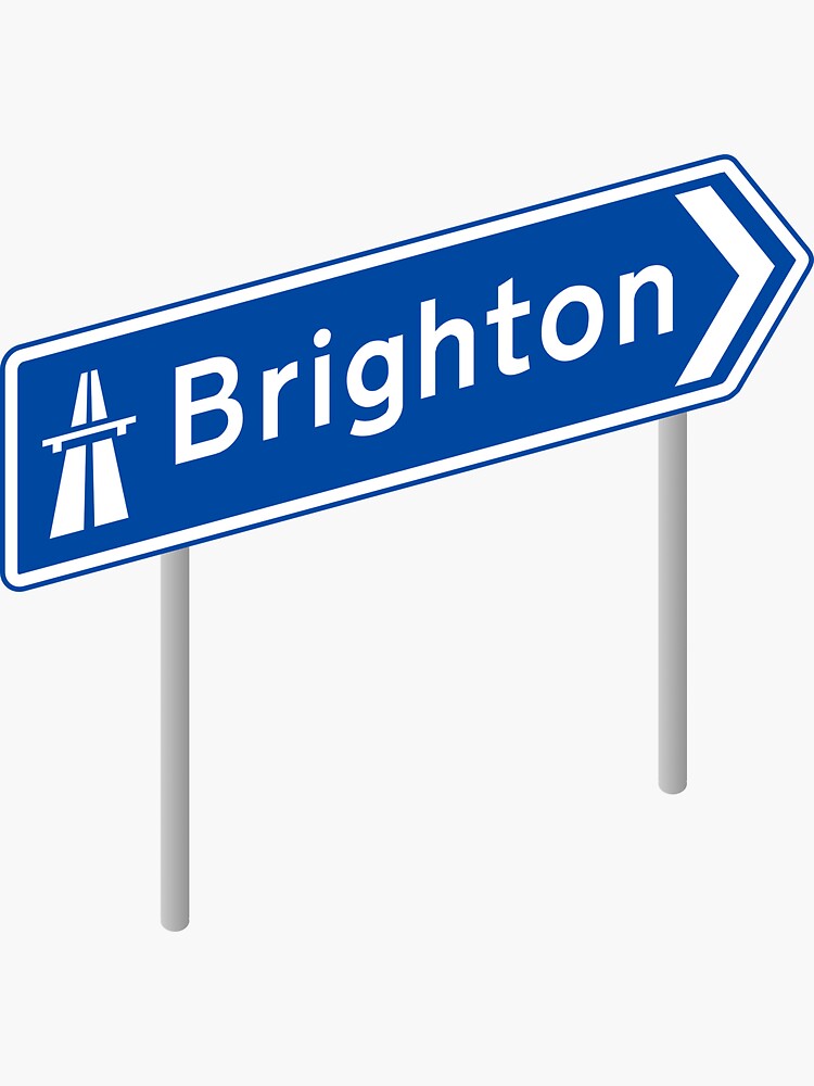 "Brighton" Sticker for Sale by WordsMaps | Redbubble