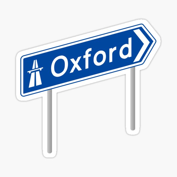 "Oxford" Sticker for Sale by WordsMaps | Redbubble