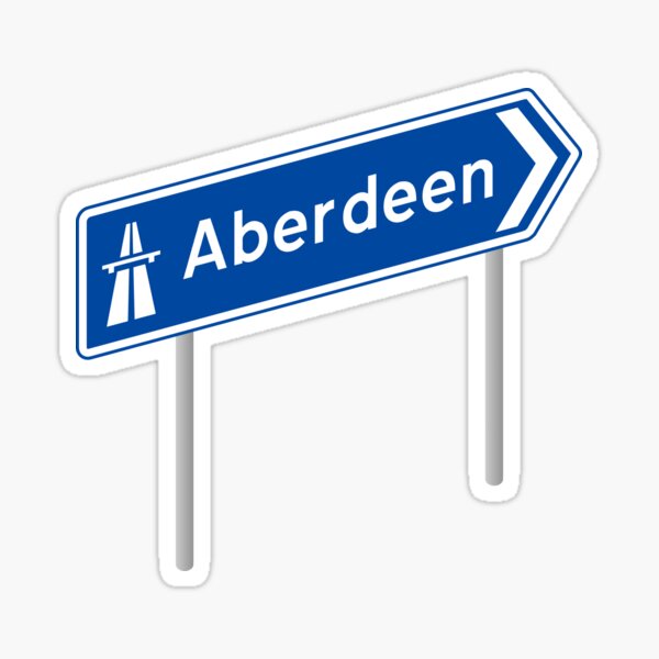"Aberdeen" Sticker for Sale by WordsMaps | Redbubble