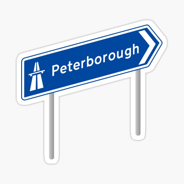 "Peterborough" Sticker for Sale by WordsMaps | Redbubble