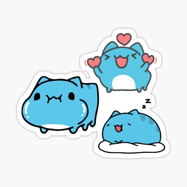 Comic Cat Love Bugcat Capoo Bug Cat Sticker For Sale By Touikishop Redbubble
