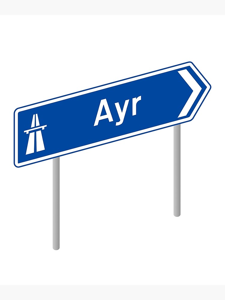 "Ayr" Poster for Sale by WordsMaps | Redbubble