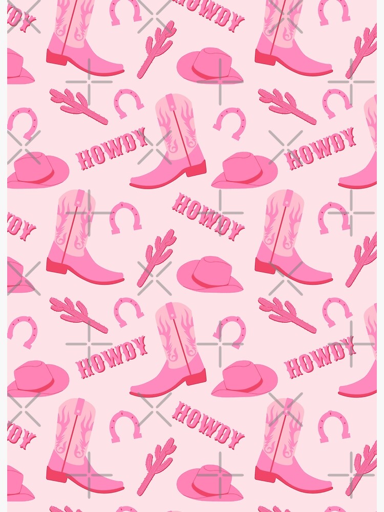 "Pink Western Cowgirl Pattern" Poster for Sale by trendyladyshop ...