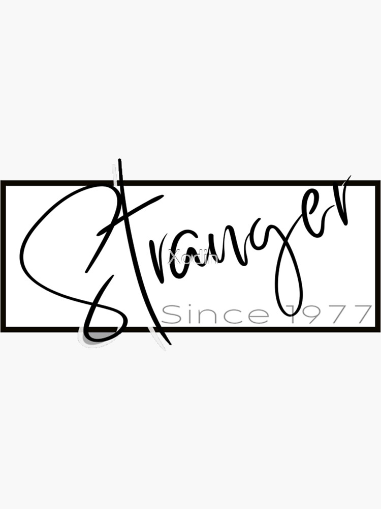 "Stranger design" Sticker for Sale by Xodin | Redbubble