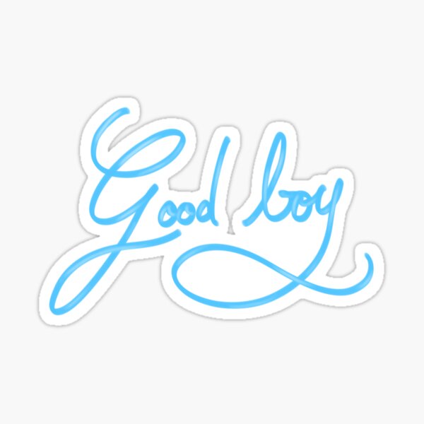 "Good boy " Sticker for Sale by MathildaDelx | Redbubble