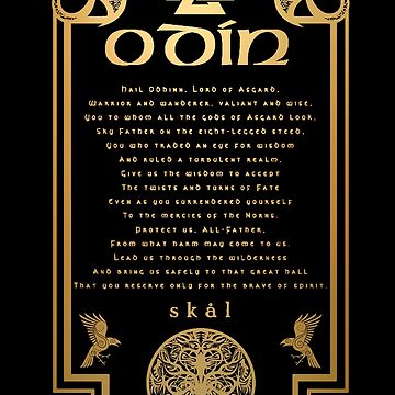 "Prayer To Odin" Poster for Sale by FantasySkyArt | Redbubble