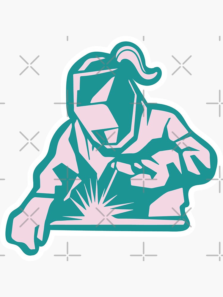 "Proud Woman Welder Female Girl Gift" Sticker for Sale by fiskooriginal ...