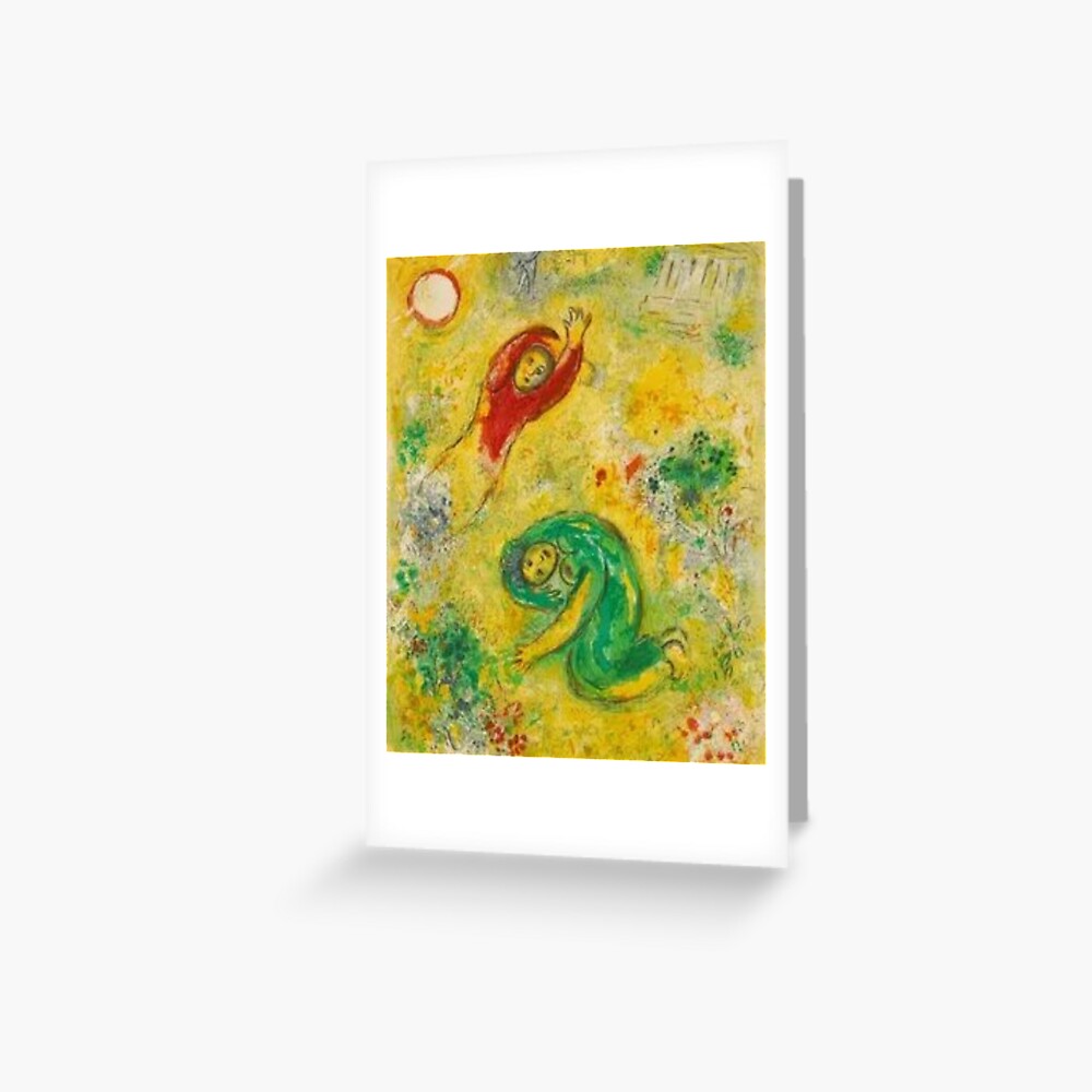 "Liberation classic art of marc chagall famous poster " Greeting Card ...