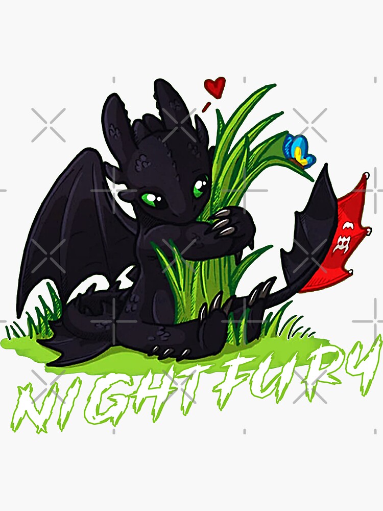 "Toothless Night Fury " Sticker for Sale by julieshopy | Redbubble