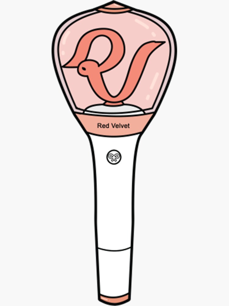 "RED VELVET LIGHTSTICK " Sticker for Sale by KeganBennett | Redbubble
