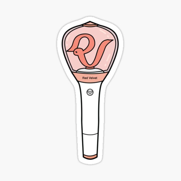 "RED VELVET LIGHTSTICK " Sticker for Sale by KeganBennett | Redbubble